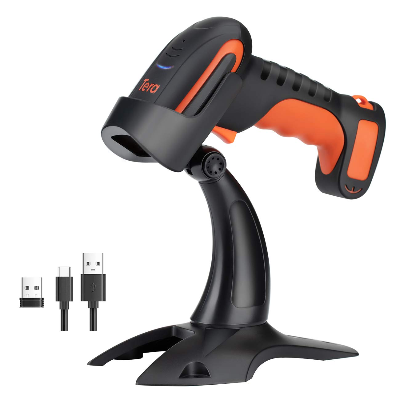 Tera Wireless Barcode Scanner 1D Laser Barcodeleser Bluetooth 2,4GHz ...