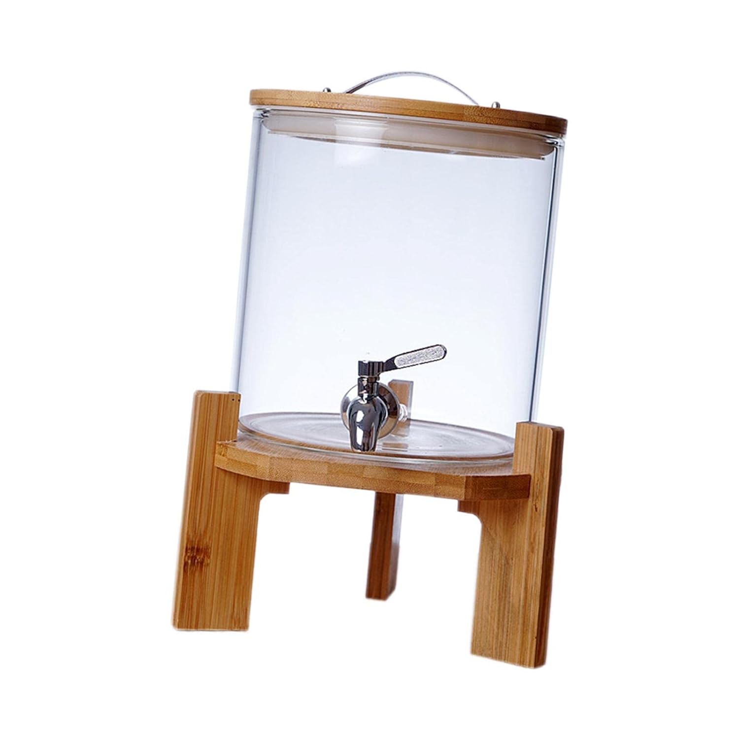 Buy Pinakine® Glass Drink Barrel Dispenser with Stainless Steel Faucet ...