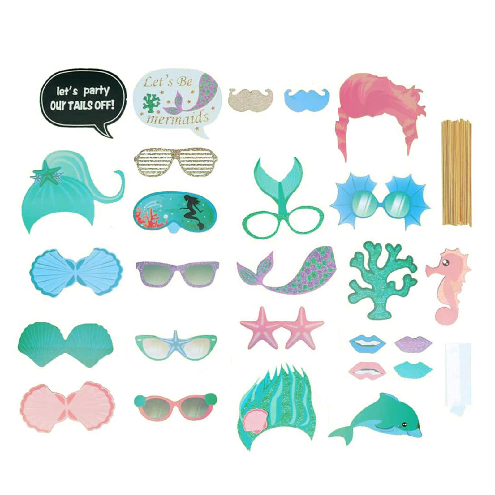 Buy Mermaid Photo Booth Prop Diy Under The Sea Mermaid Party ...