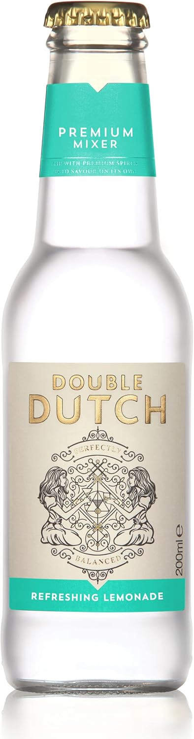 Double Dutch Refreshing Lemonade 24 x 200ml bottles Low Calorie Perfect ...