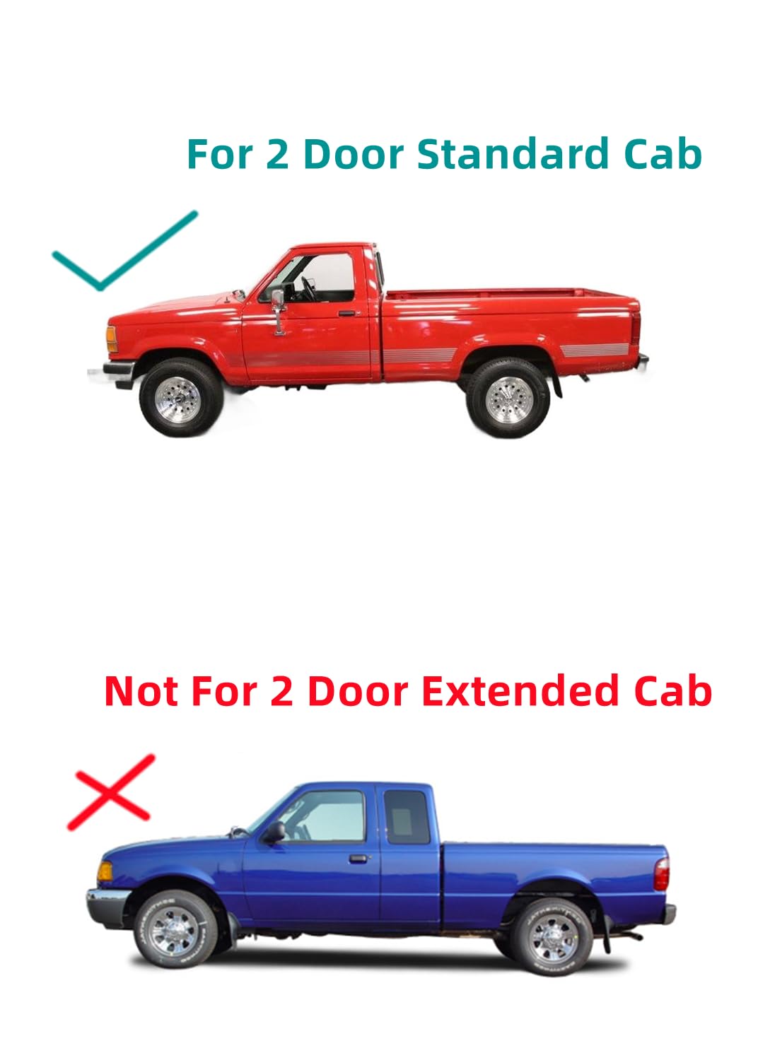 Rear Window Replacement Back Sliding Window Glass For Ford Ranger ...