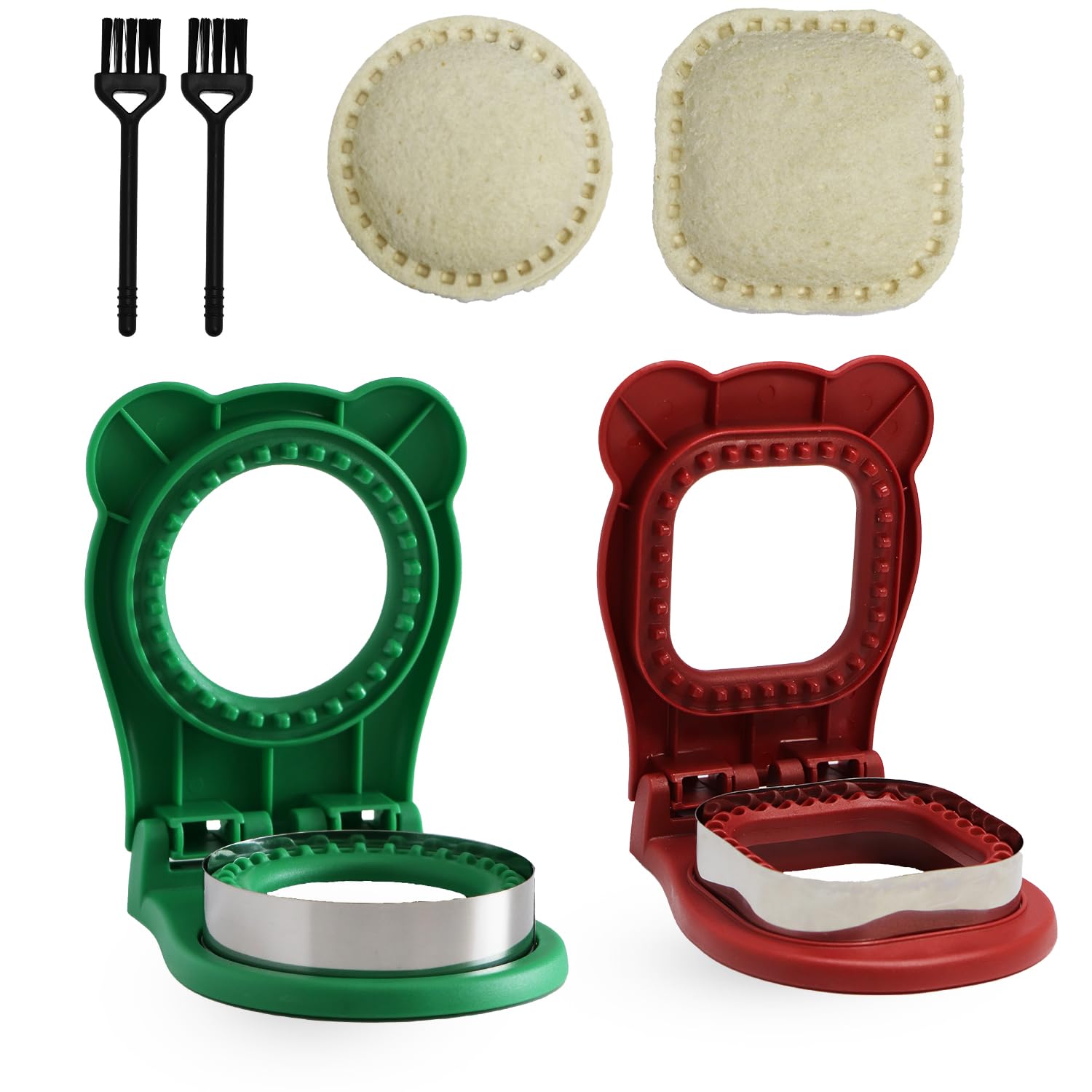 Amazon.com: 2Pcs Uncrustable Sandwich Cutter,Square&Round Sandwich ...