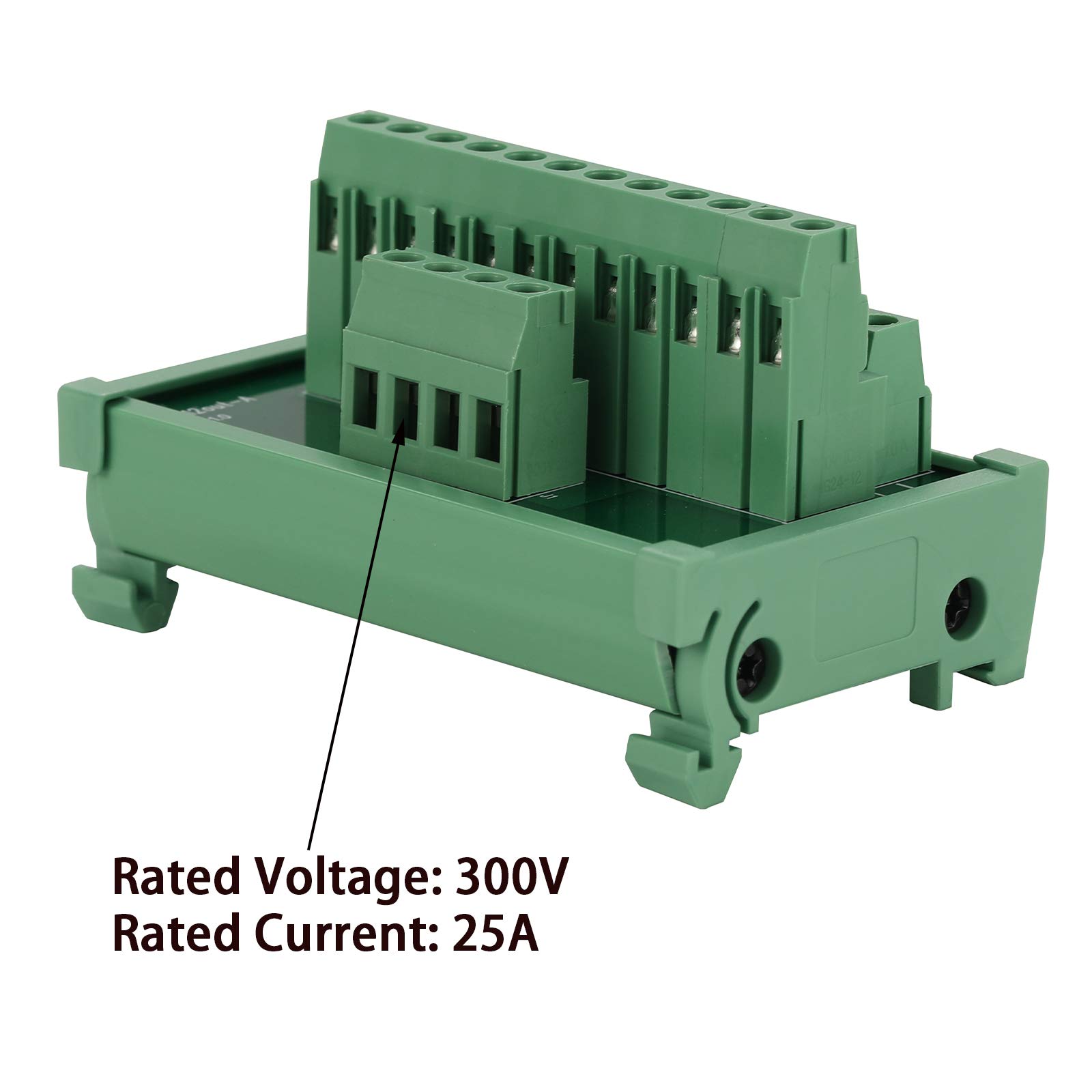 Snapklik.com : 2 In 12 Out Terminal Blocks Module, 25A DIN Rail And ...
