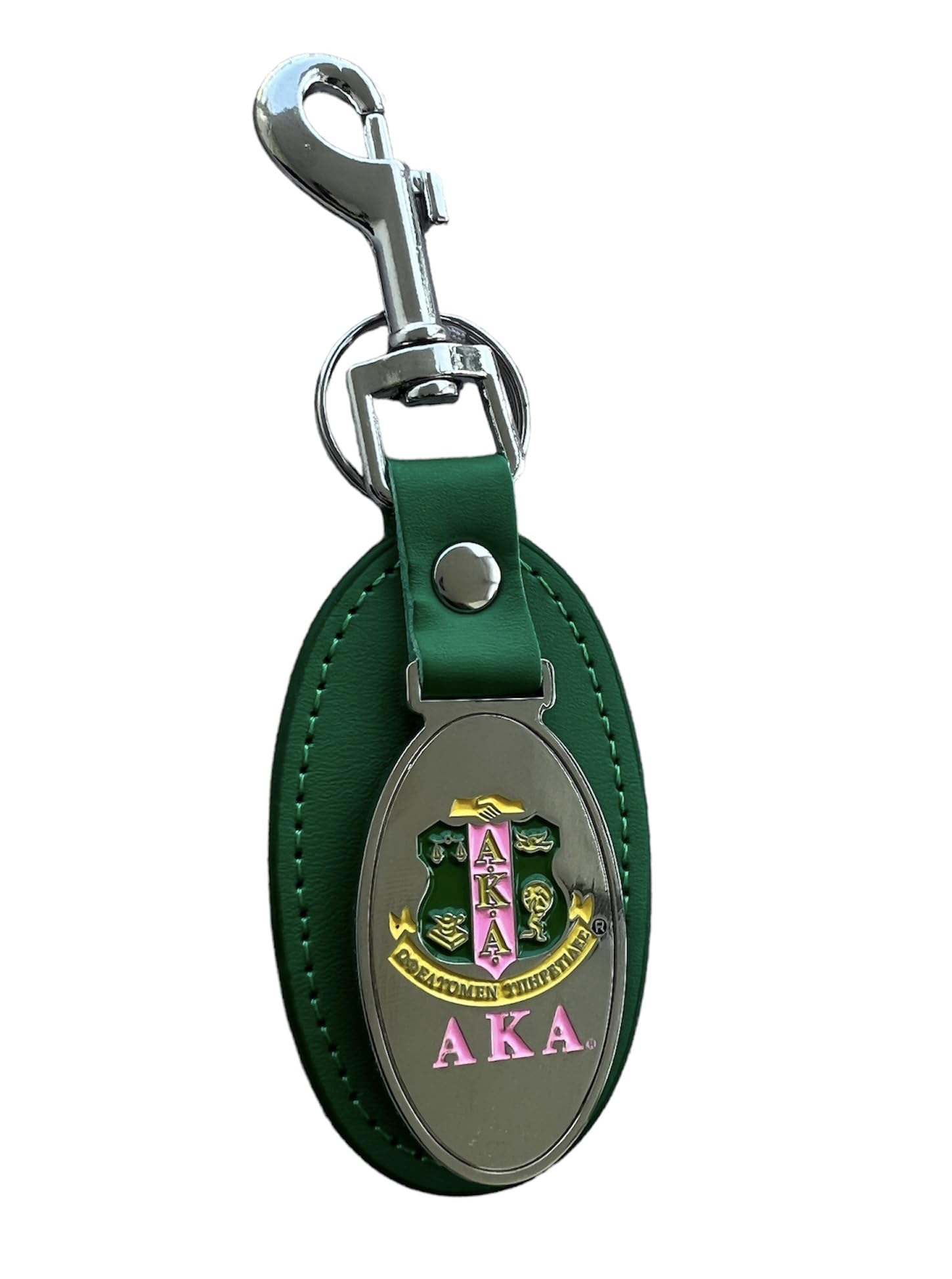 Alpha 1908 Kappa Alpha Leather FOB Key Chain - Green at Amazon Men’s ...