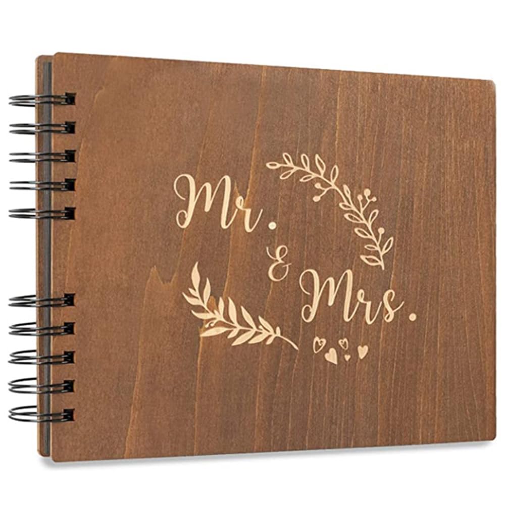 Amazon.com: Personalized Wedding Guest Book,Custom Wedding Book ...
