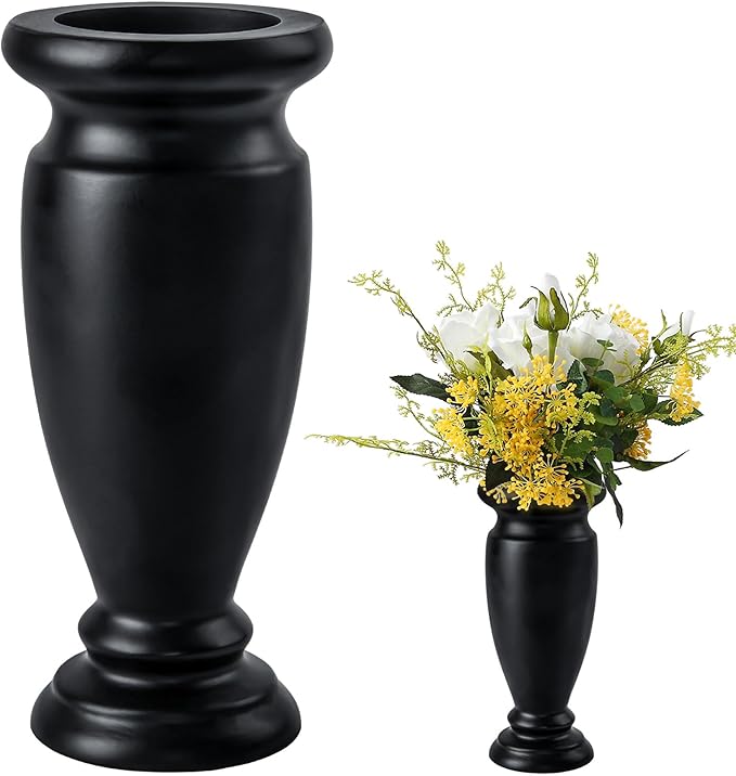 Cemetery Vase, Resin Grave Vase Memorial Flowers Vases for Home ...