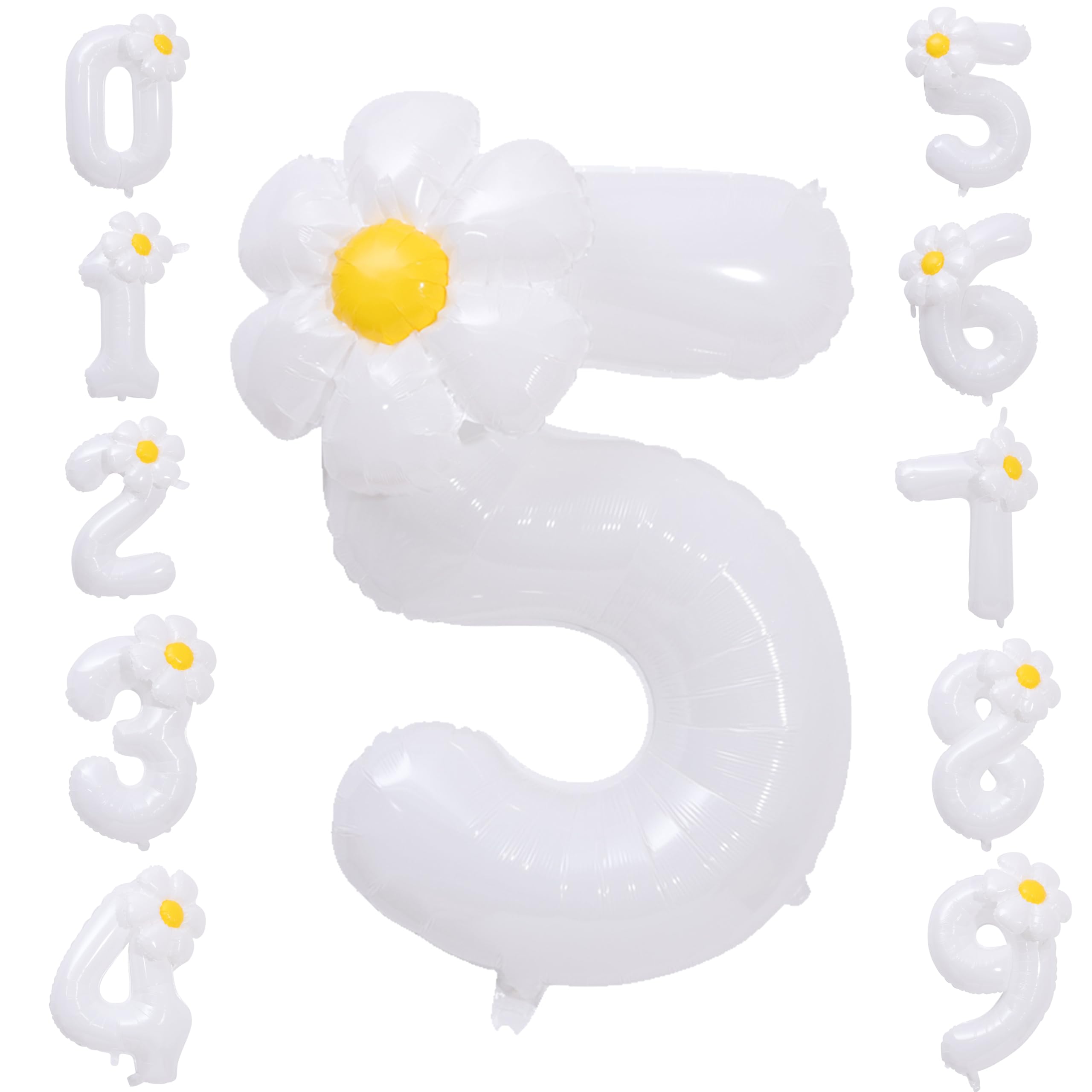 Amazon.com: 30 Inch Daisy Number 5 Balloon - Little Daisy 5th Birthday ...