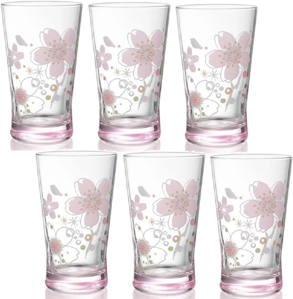 Amazon | OTSUKA GLASS タンブラー（6客組） (うす桜) | タンブラーグラス