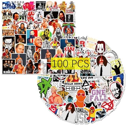 Amazon.com: 88pcs Wrestling Stickers for Water Bottles Wrestling ...