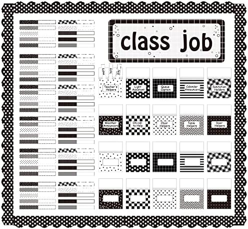 Amazon.com: Hadley Designs Black and White Classroom Calendar Set ...