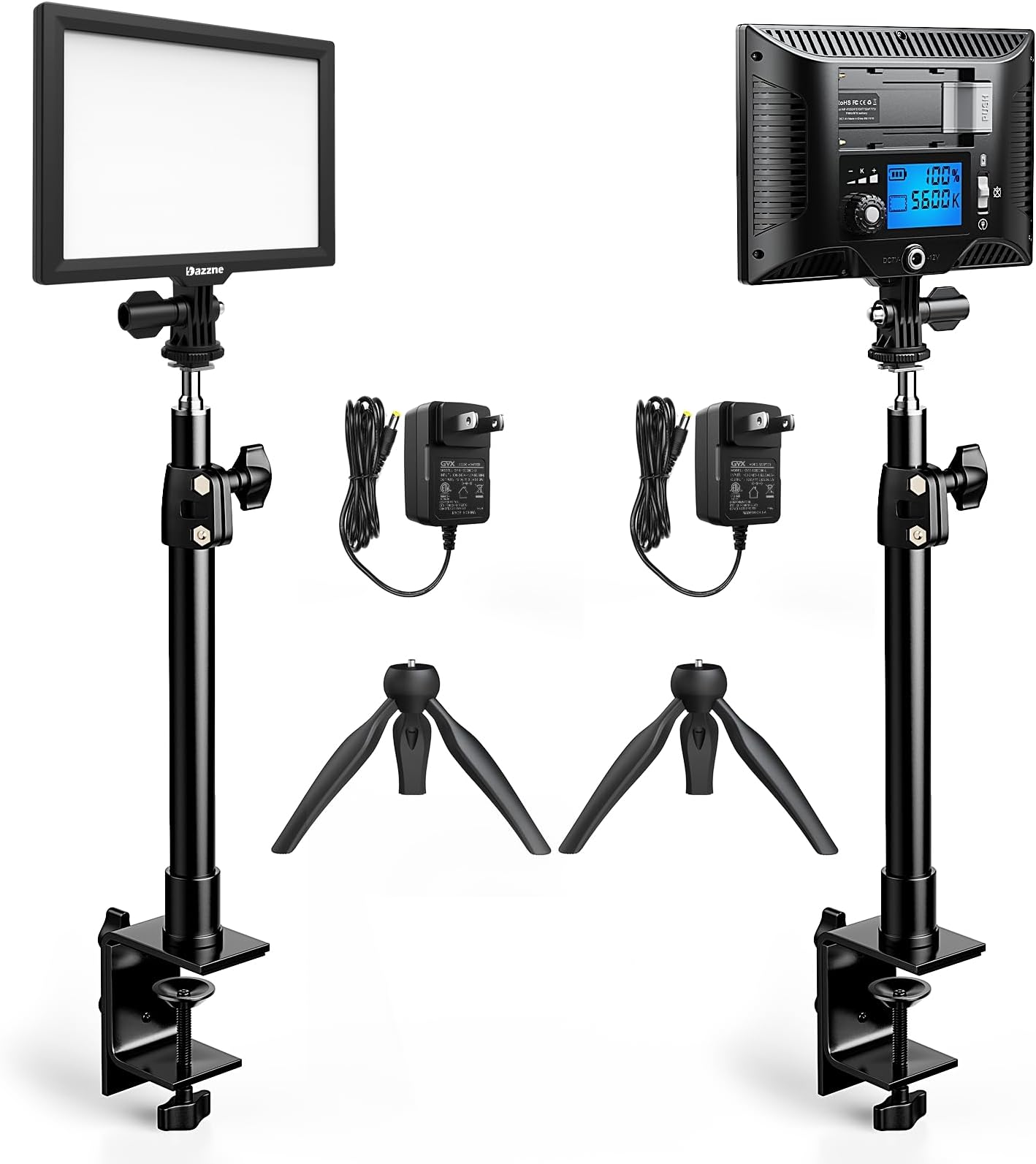 Amazon.com : Dazzne 2-Pack Key Light, Streaming Lighting Dimmable Bi ...