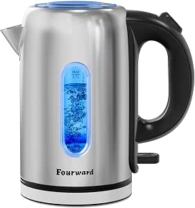 Fast Boil Electric Kettle, 1.7L, 2200 Watts, 304 Stainless Steel ...