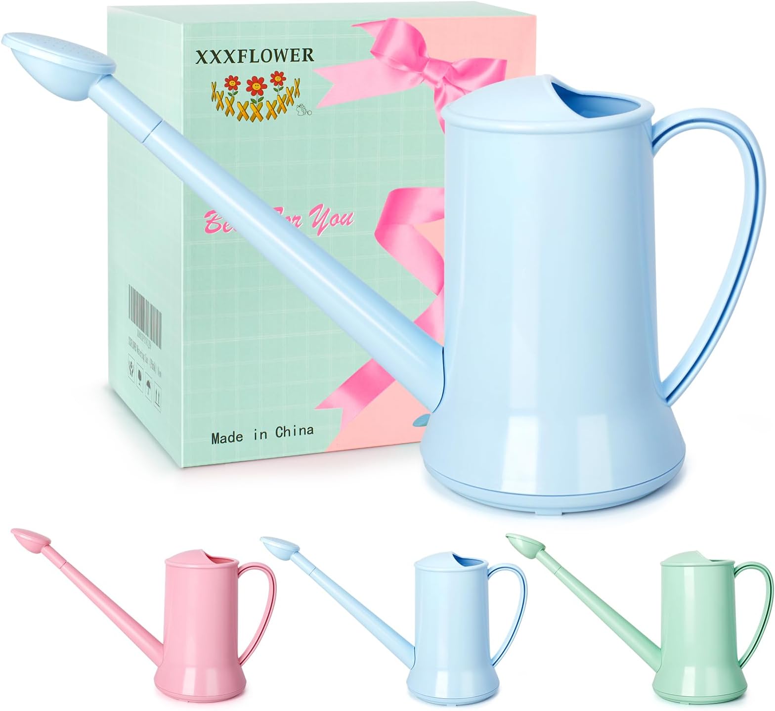 Amazon.com : PANACEA PRODUCTS CORP 1/2 gallon, Polka Dot Watering Can ...