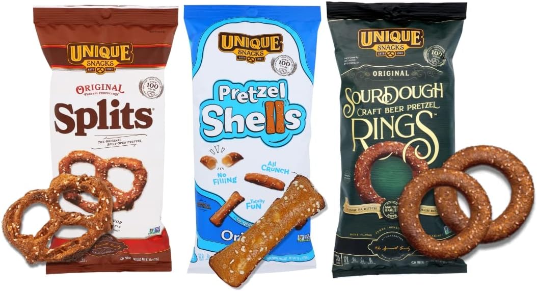 Amazon.com: Unique Snacks Original Splits Pretzels, Delicious Homestyle ...