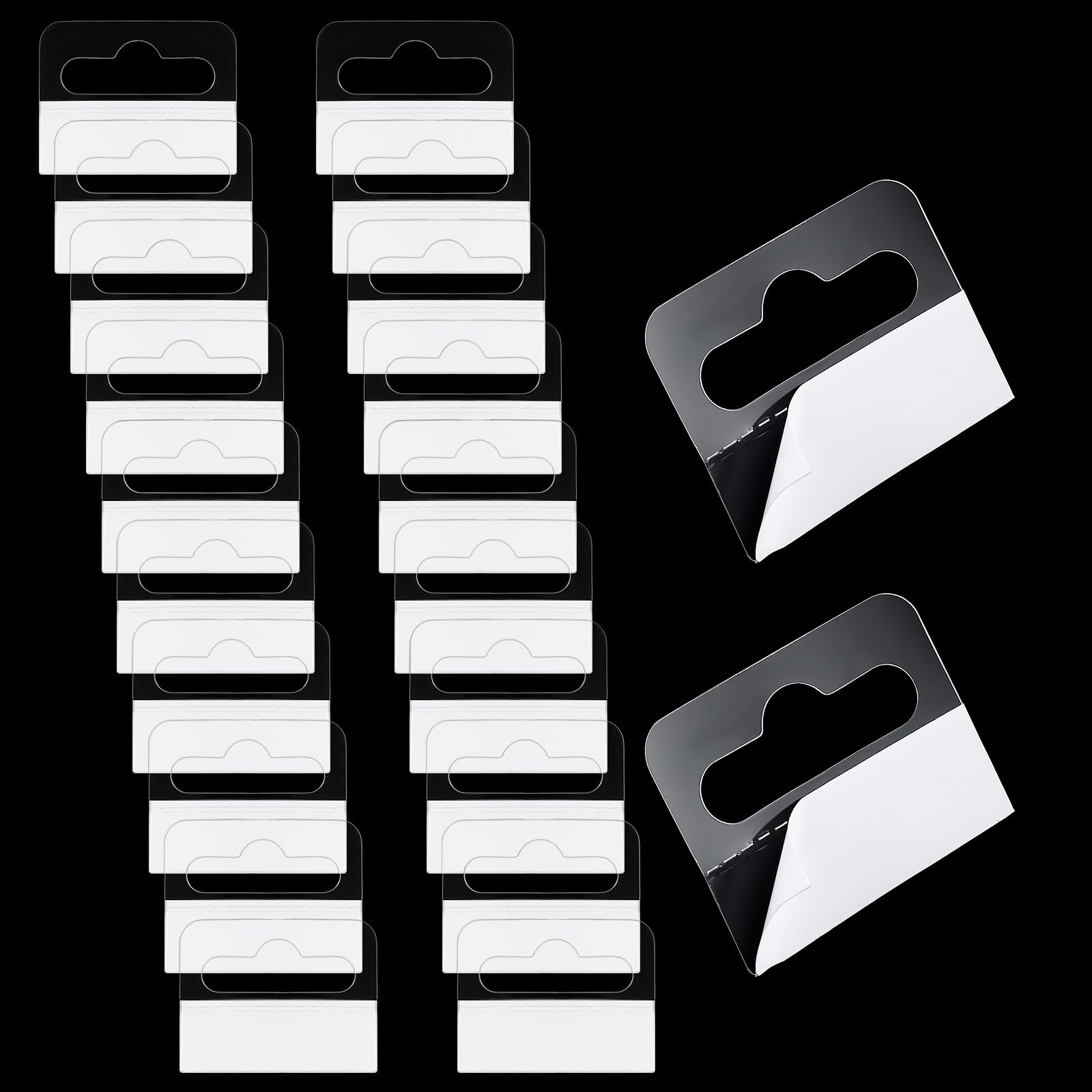 20 PCS Adhesive Hanging Tabs Clear Foamboard Hanger Adhesive Plate ...