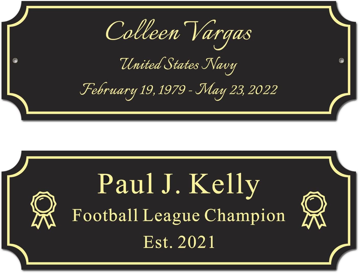 Amazon.com: 3"W x 1"H, Custom Elegant Engraved Plate, Personalized ...