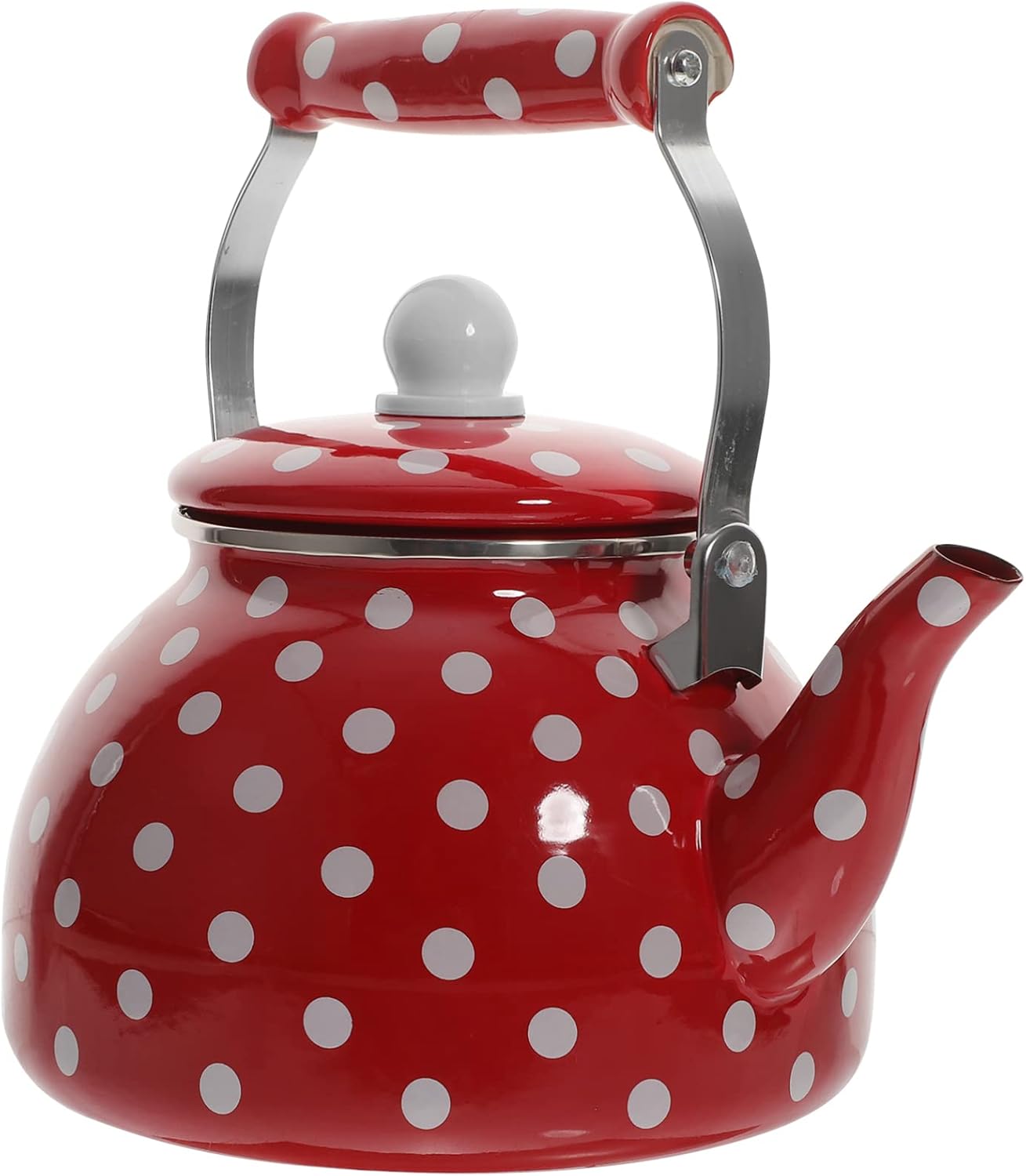 Amazon.com: Unbreakable Tea Kettle Enamel Tea Pot Stovetop Water Boiler ...