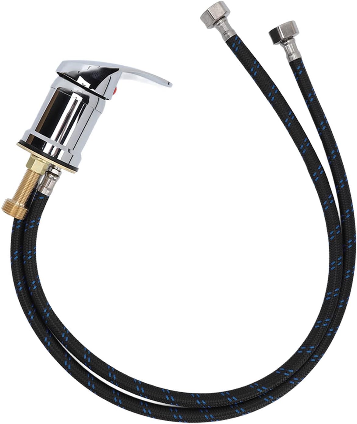 Silver(Chrome) Salon Shampoo Basin Faucet with Hose - Mixing Valve for ...