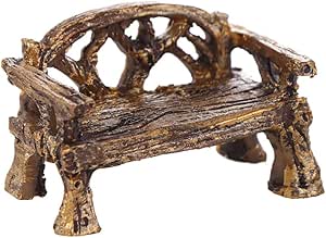 Amazon.com: Mini Garden Ornament Miniature Park Seat Bench Fairy ...