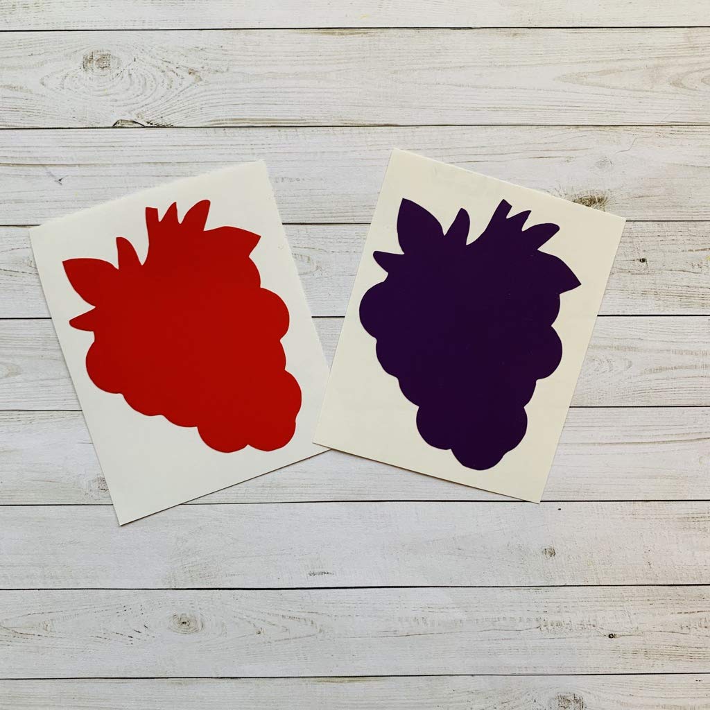 Amazon.com: Raspberry Decal, Blackberry Decal, Berry Decal, Fruit Decal ...