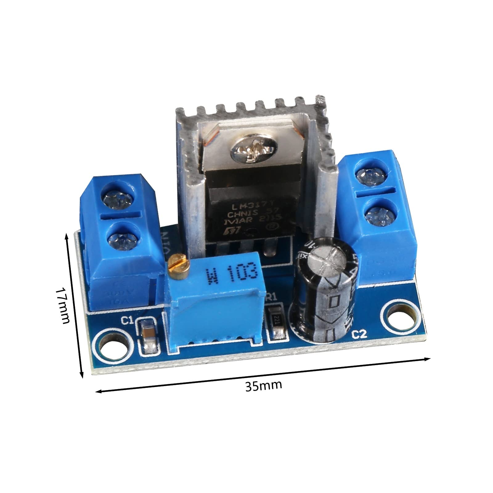 Snapklik.com : 8Pcs LM317 DC-DC Converter Buck Step Down Circuit Board ...