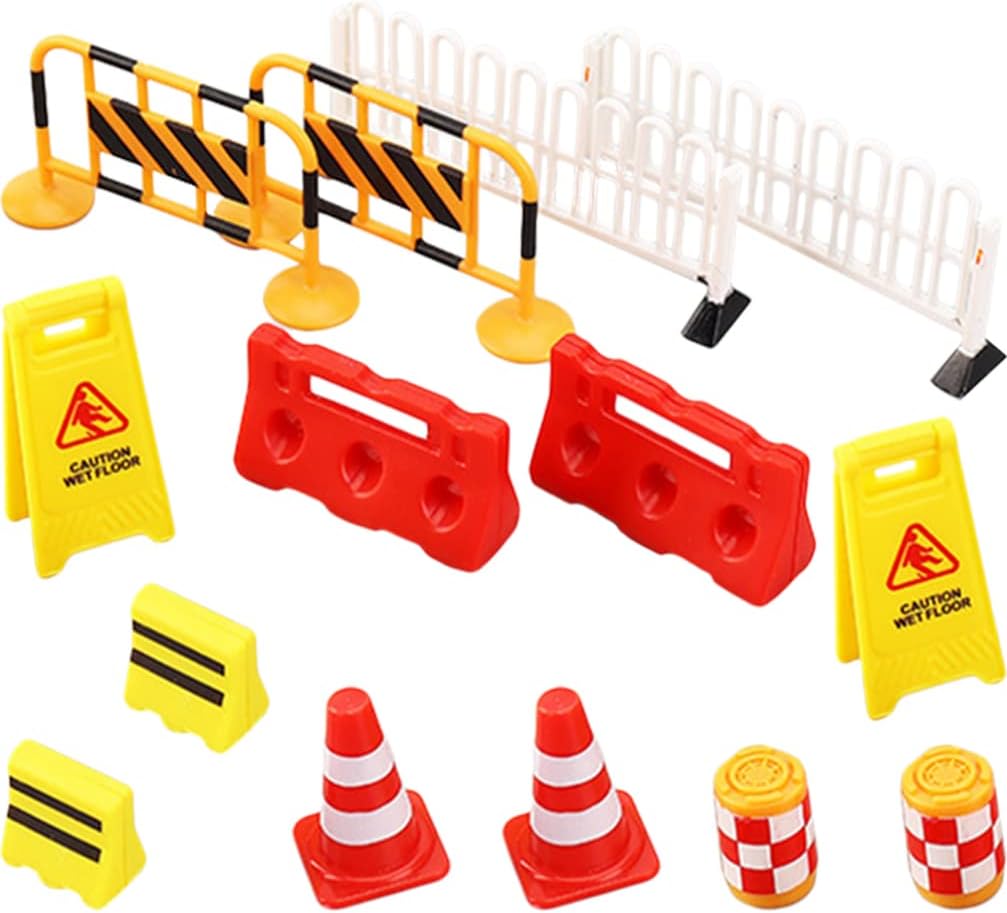 Amazon.com: Toddmomy 14pcs Play Traffic Signs Street Signs Playset Mini ...