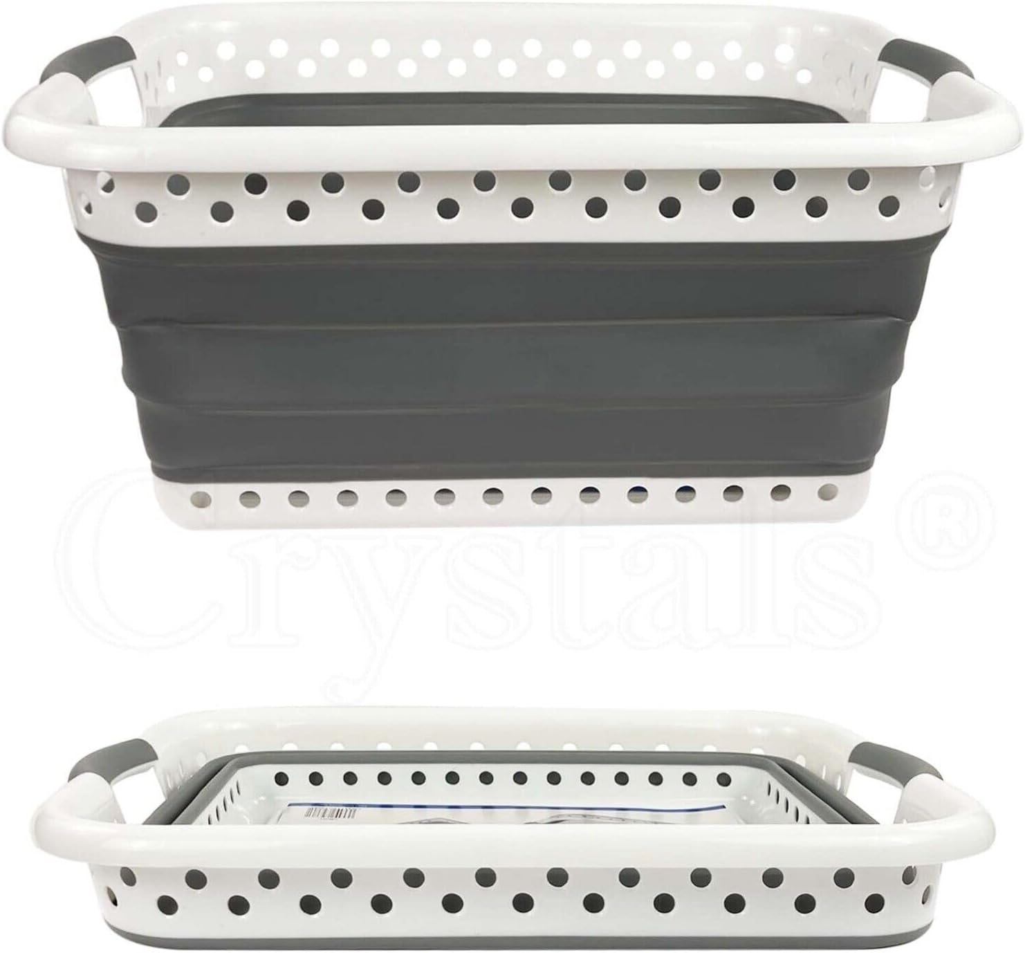 DSXH FOLDING COLLAPSIBLE LAUNDRY BASKET CLOTH WASHING SPACE SAVING POP ...