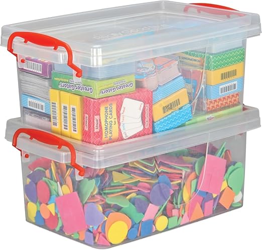 Amazon.com - Really Good Stuff Stackable Large Storage Tubs with ...