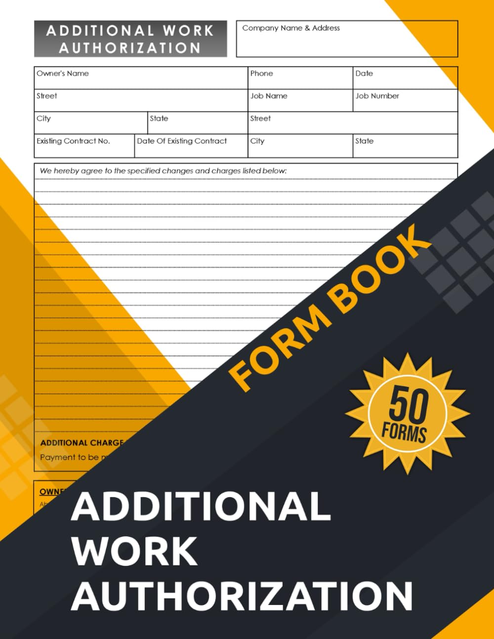 Additional Work Authorization Forms Book: Use This form for obtaining ...