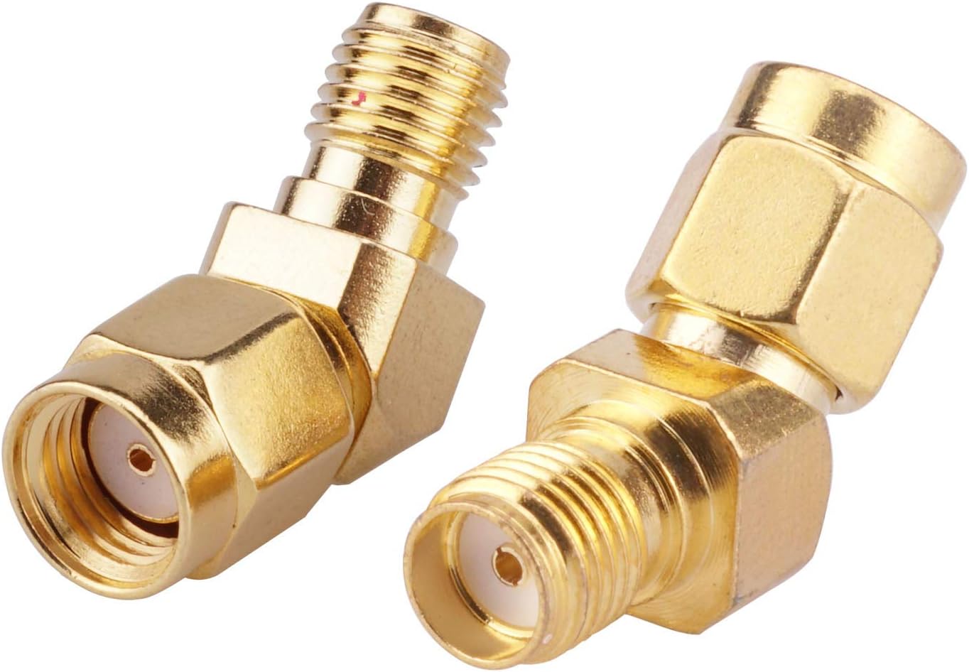 Amazon.com: RF design 2pcs SMA Female to RP SMA Male 45 Degree Antenna ...