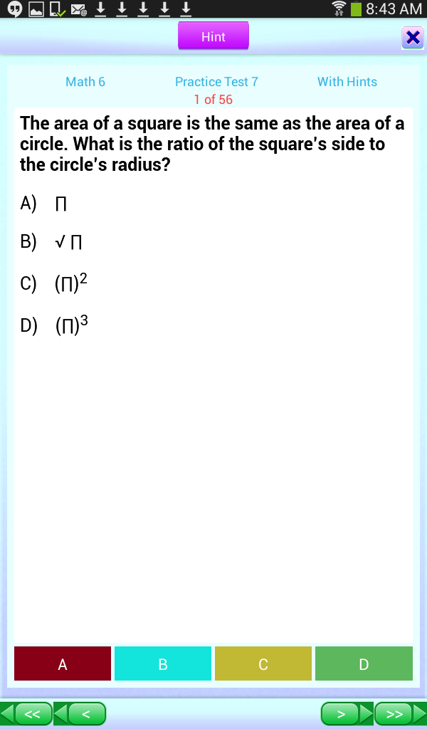 Math Grade 6 Practice Tests with Video Hints:Amazon.com:Appstore for ...