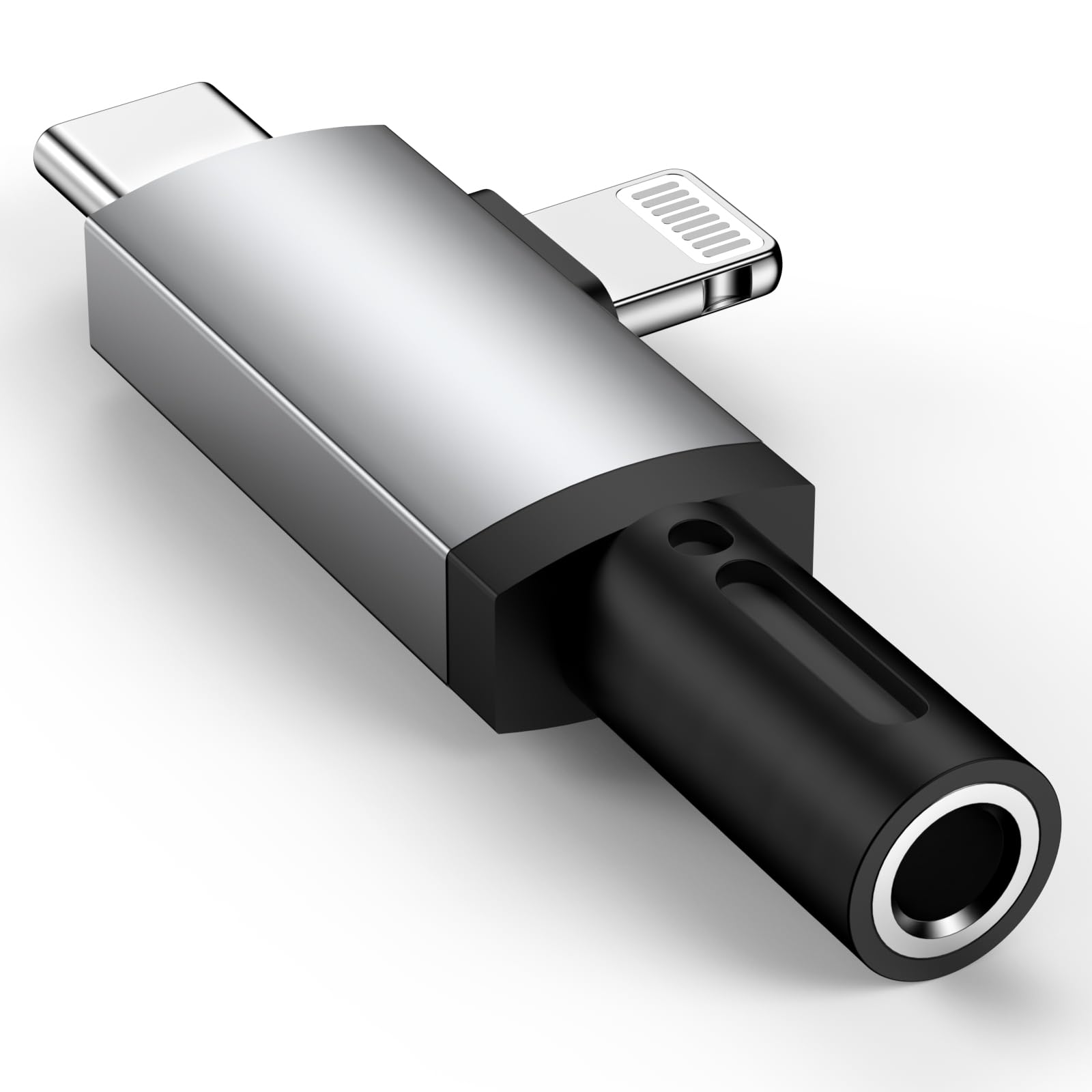 Amazon.com: [MFi Certified] iPhone 16 15 Headphone Adapter, 2-in-1 ...