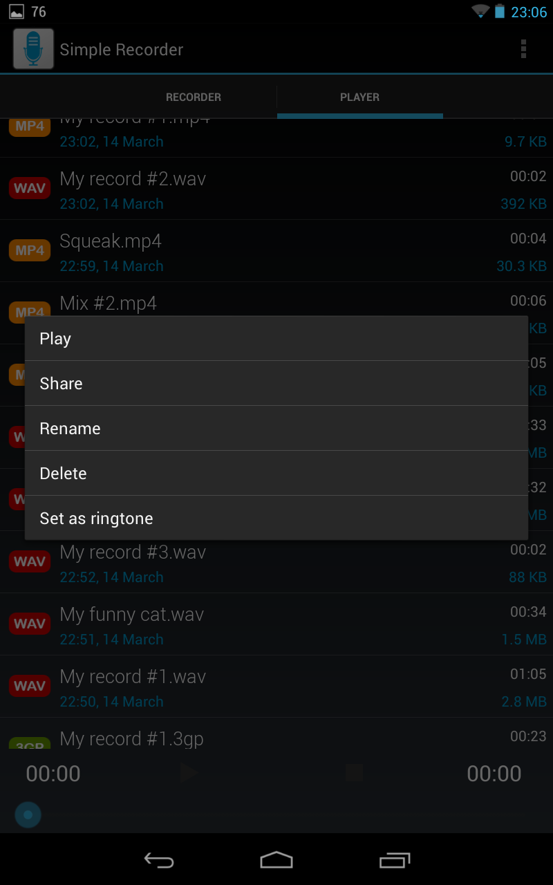 Simple Voice Recorder - App on Amazon Appstore