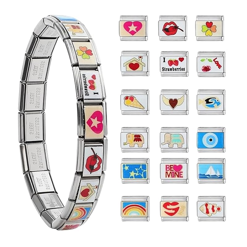 Pulseras para Mujer Pulsera Modular de 9mm Italian Bracelet,Pulseras de ...