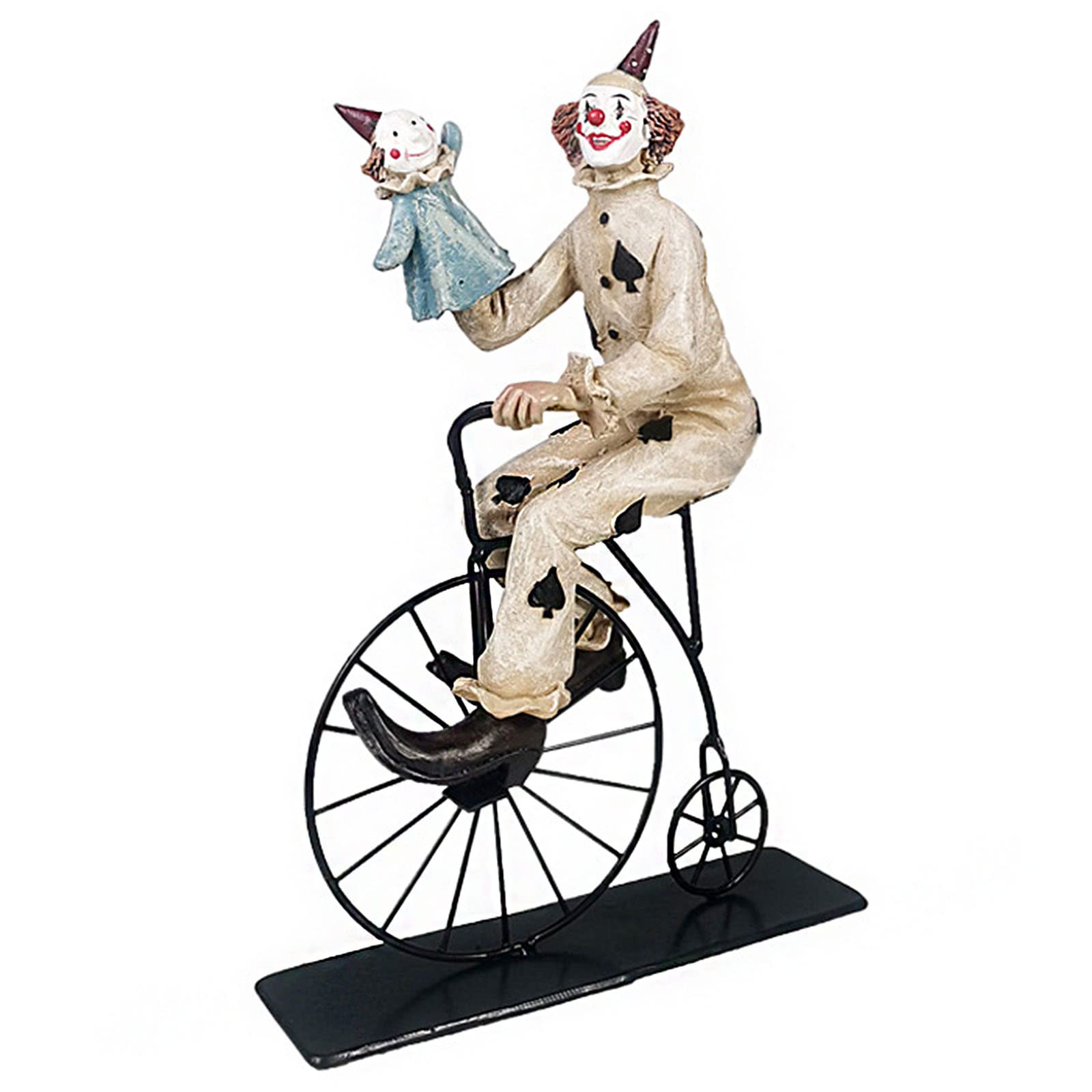 Amazon.com: Circus Clown Statues Creative Home Decor Sculpture ...