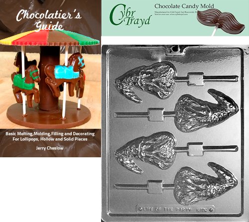 Cybrtrayd Wizard Lolly Kids Chocolate Candy Mold with Chocolatier's ...