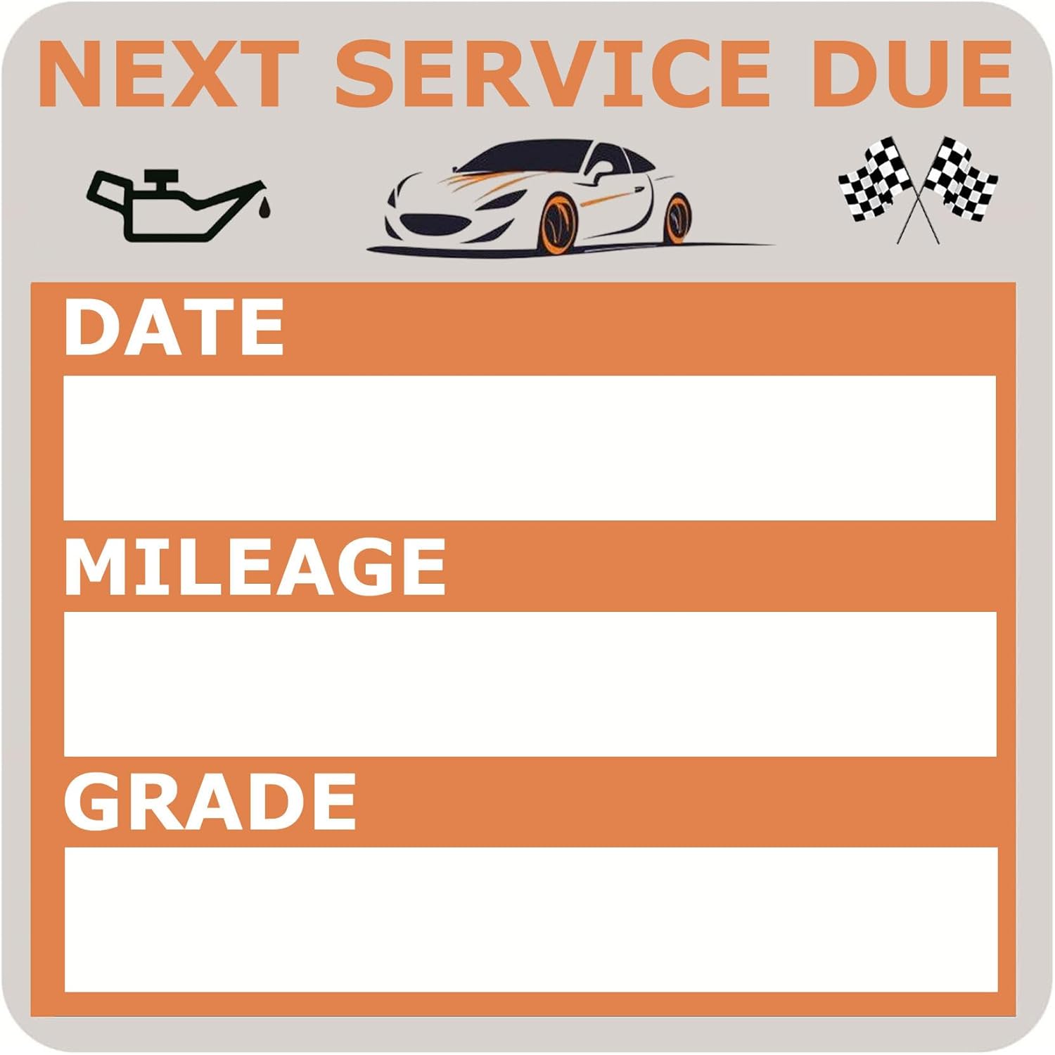 Amazon.com: NOYOC Oil Change Stickers, Static Cling 120 pcs 2x2 Inches ...