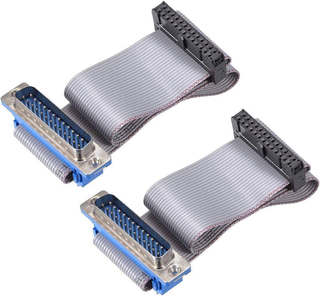 Amazon.com: uxcell IDC Wire Flat Ribbon Cable DB15 Male to FC-16 Female ...