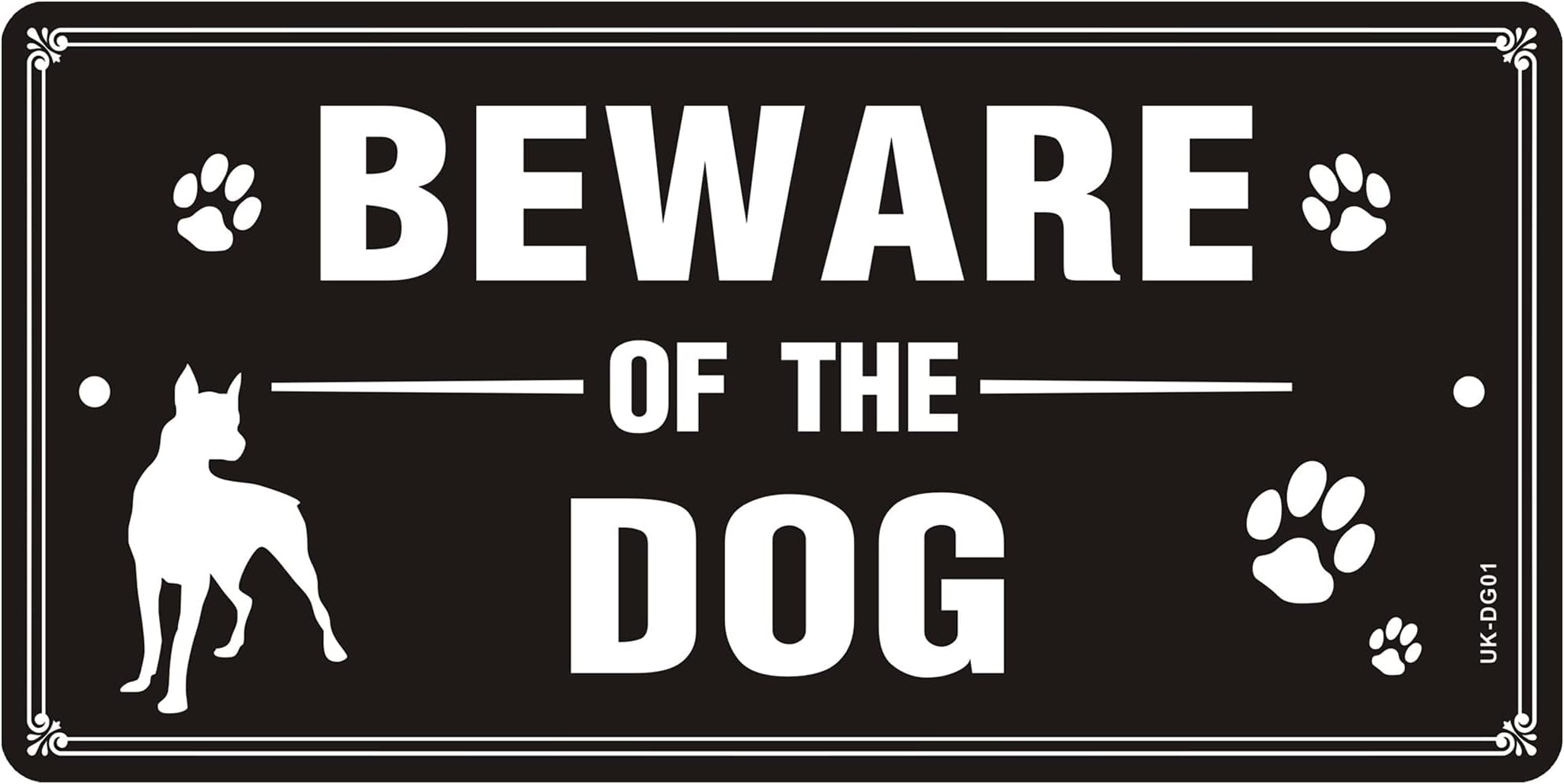 Beware of the Dog Sign Reflective Aluminum, Beware of the Dog Sign ...