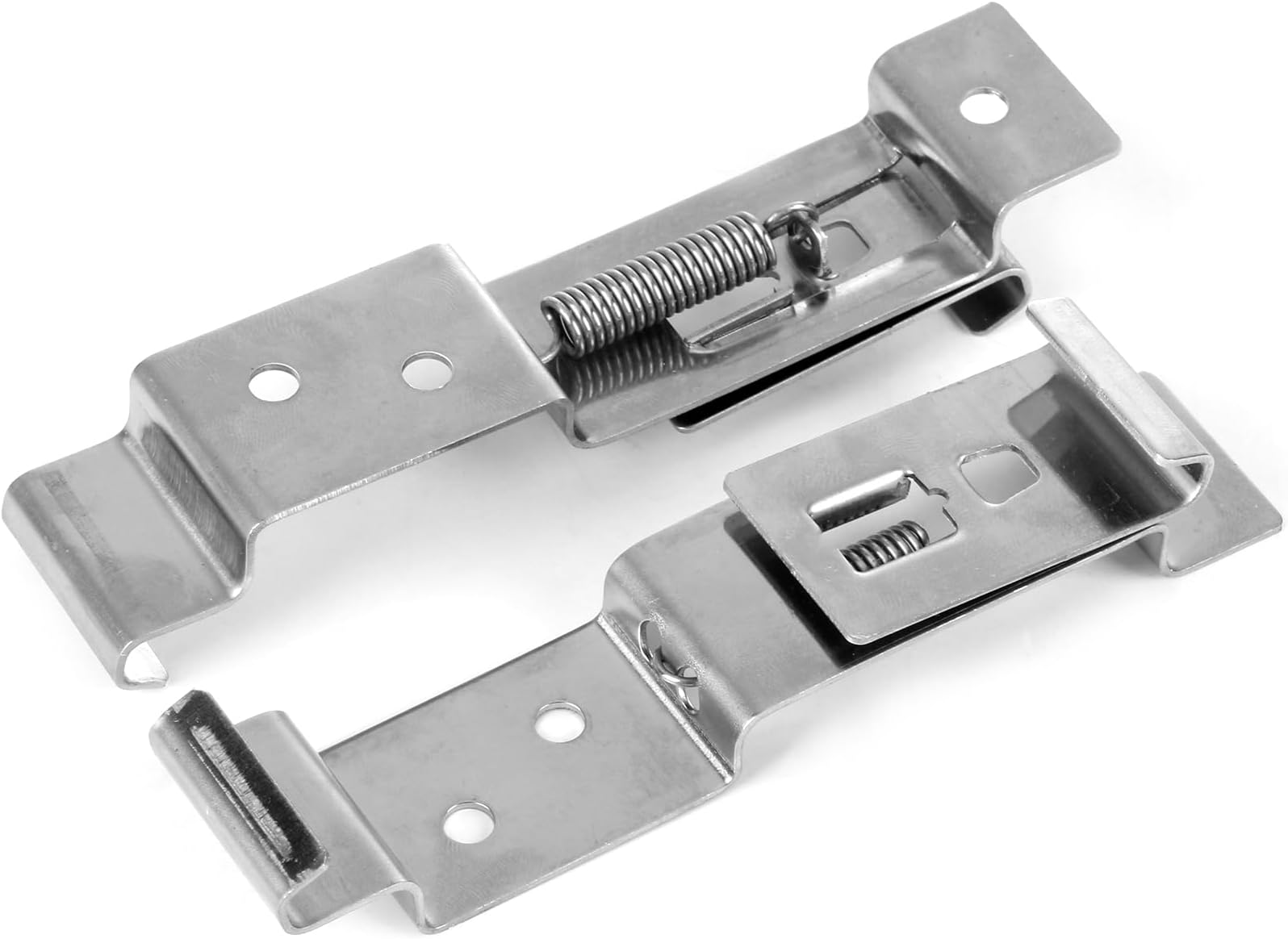 2 Pcs Trailer Number Plate Holders Clips Stainless Steel Spring Loaded ...