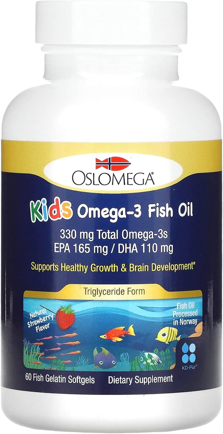 Amazon.com: Kid’s Omega-3 Fish Oil, Natural Strawberry Flavor, 60 Fish ...
