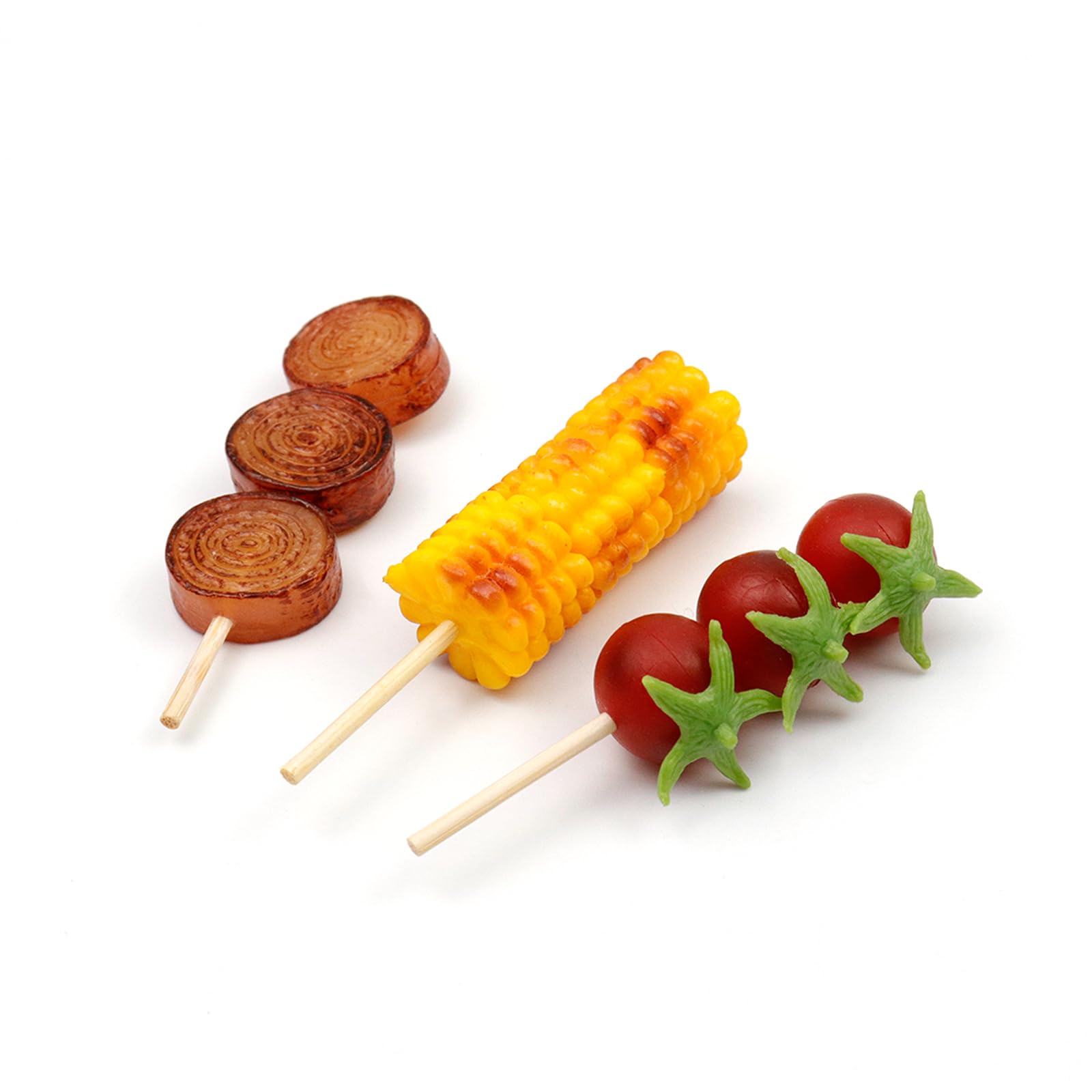 Amazon.com: WDONAY 3Sets Artificial Barbecue Fake BBQ Food Model ...