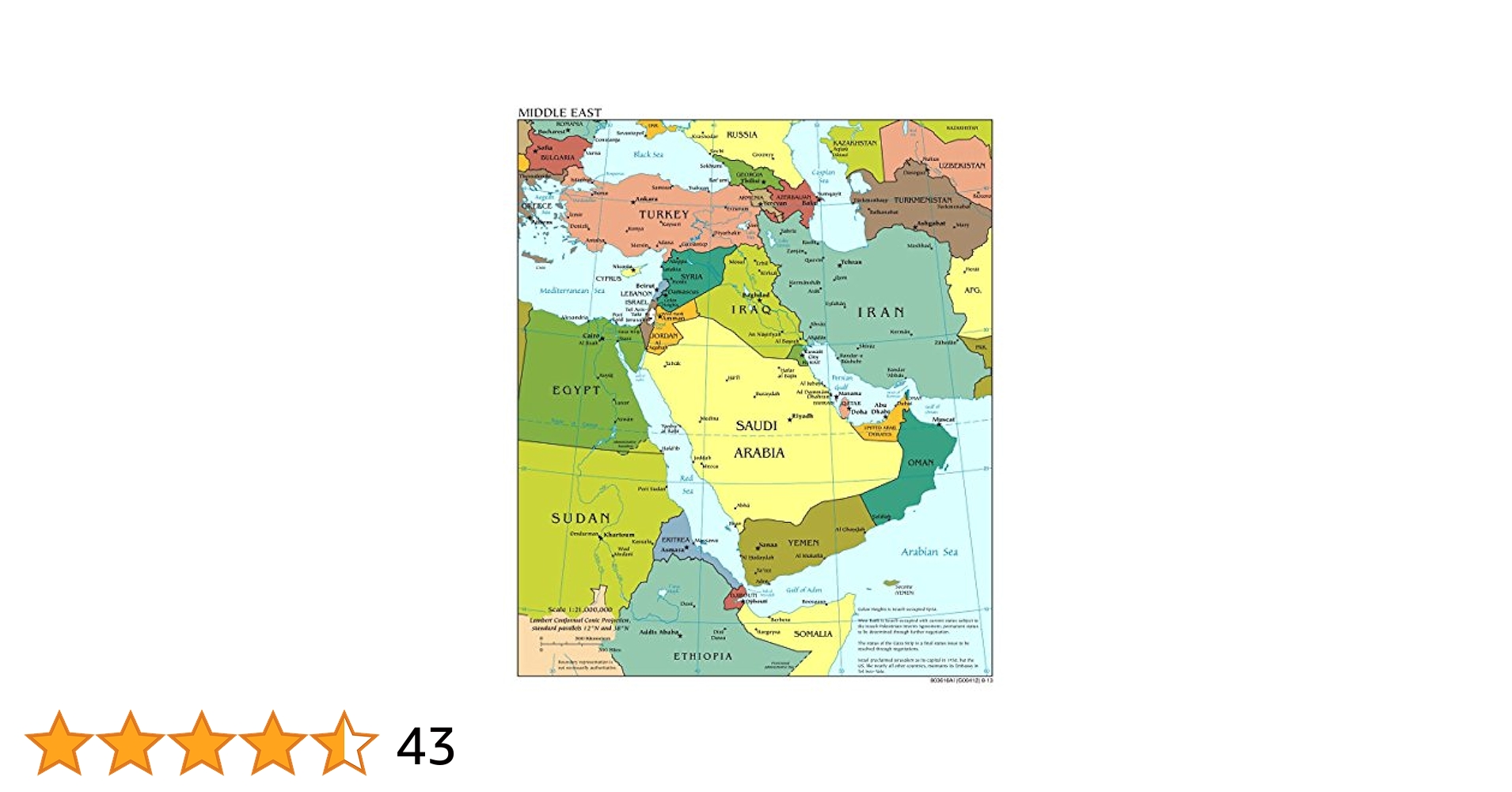 Middle East Map Labeled