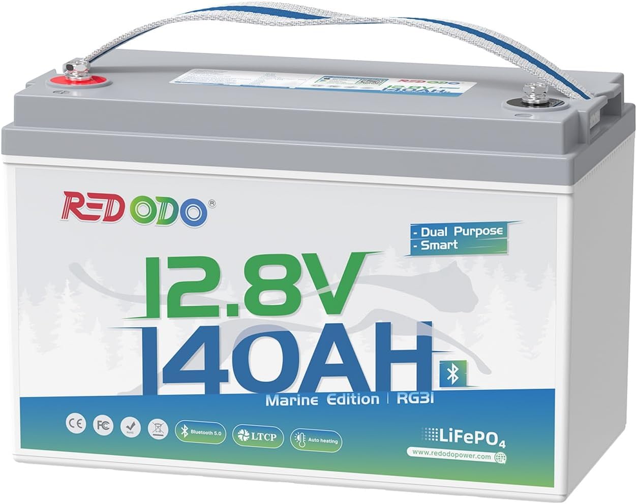 Amazon.com: Redodo 12V 140Ah Dual Purpose LiFePO4 Battery with ...