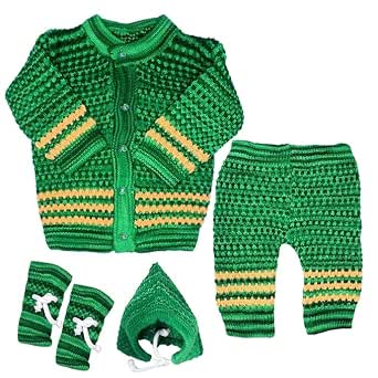 Buy Prime New Born Baby Clothing Set 4 Pcs Full Sleeve Baby Suit for 0 ...
