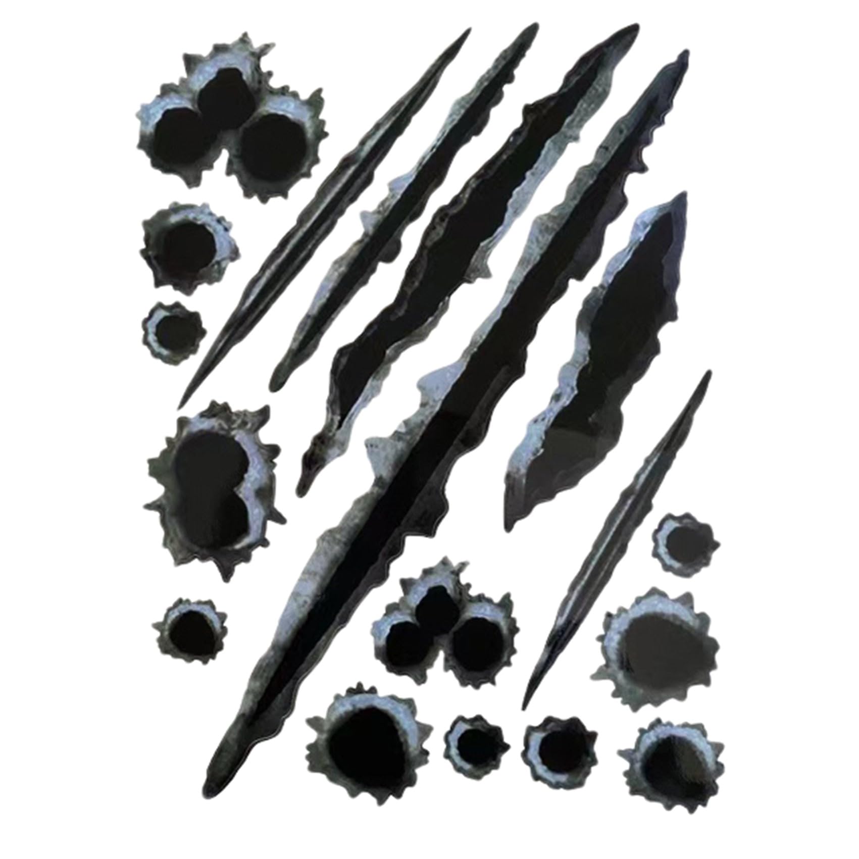 Amazon.com - Unique Bullet Hole Car Decal Stickers, Realistic 3D Design ...