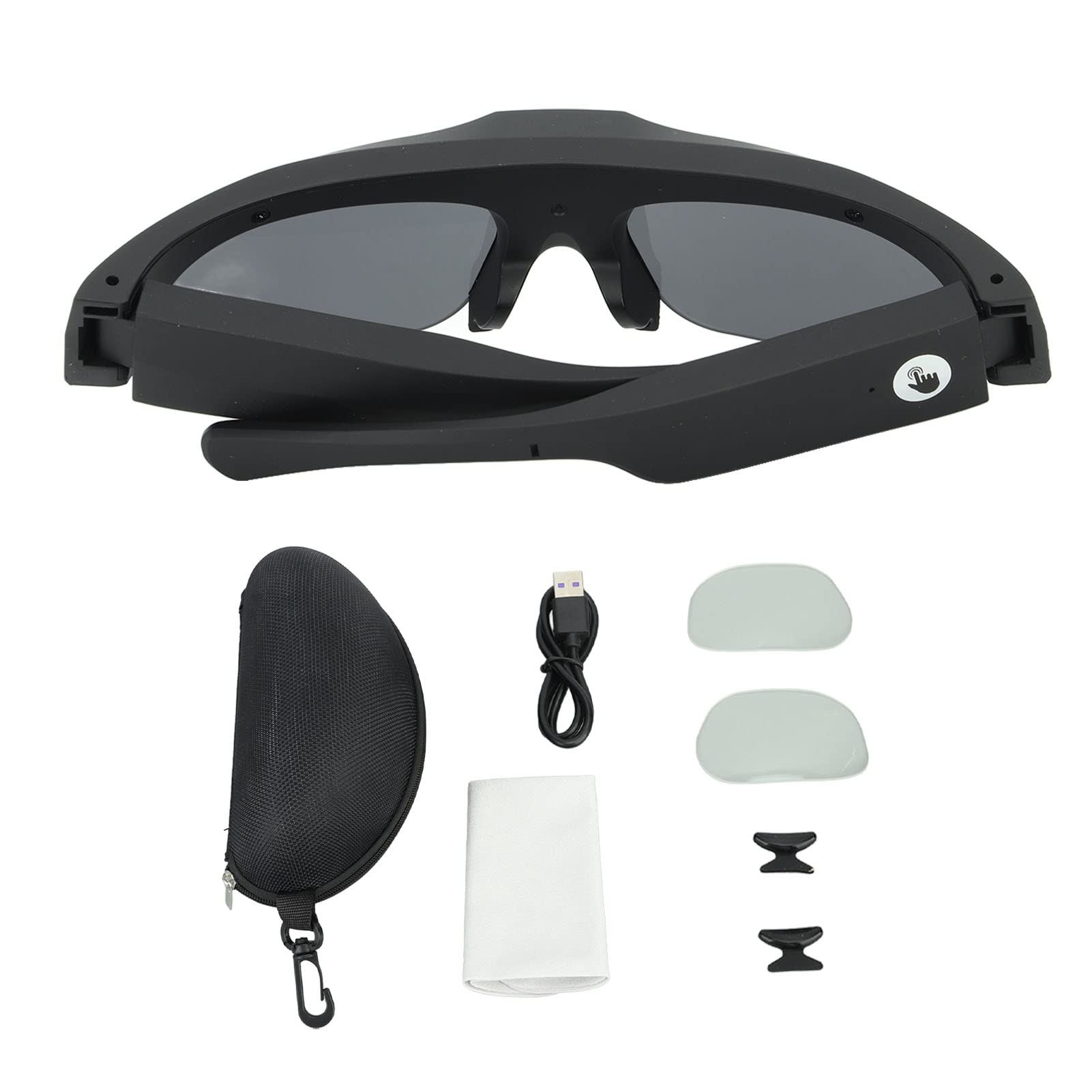 Amazon.com: VGEBY Wireless Audio Glasses, Smart Multifunctional Camera ...