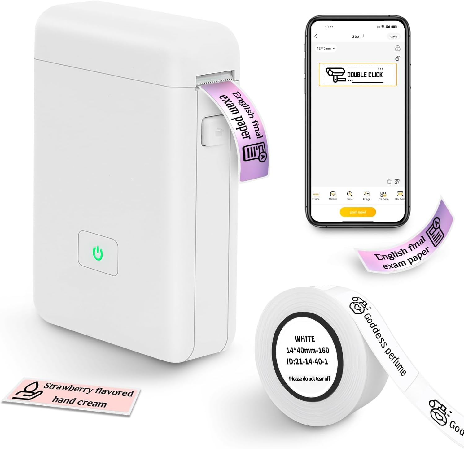 Amazon.com : PikDik Mini Portable Label Maker - Label Maker Machine ...