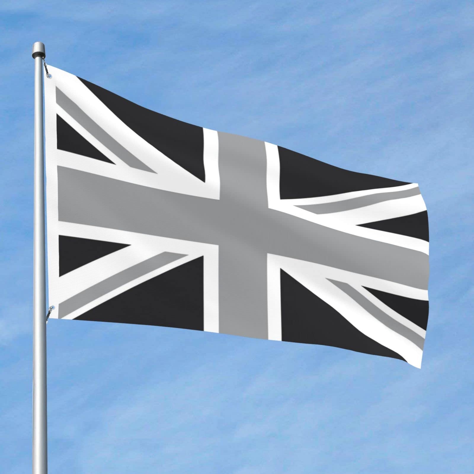 Bandera Union Jack En Blanco Y Negro Bandera Union Jack Del Reino