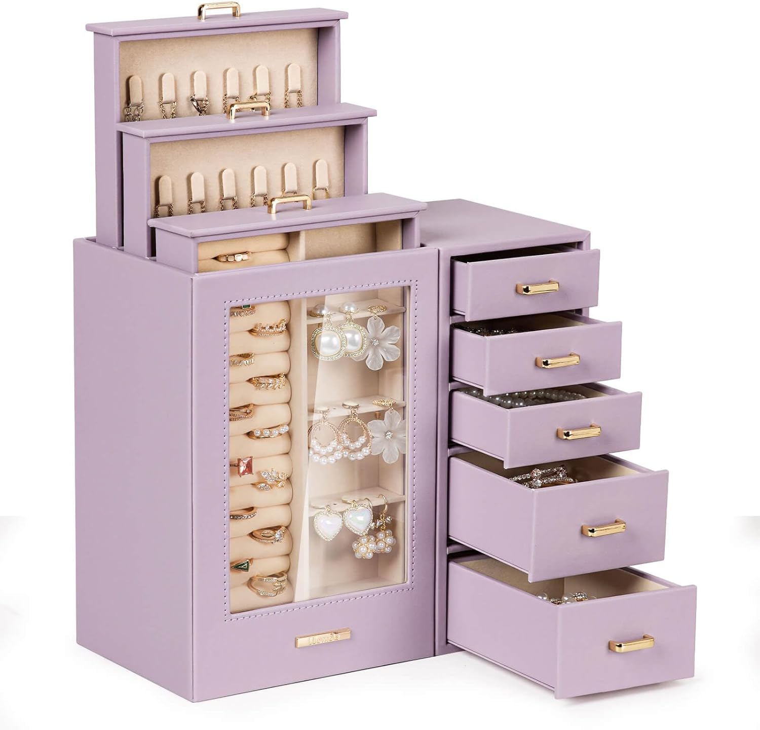 Amazon.com: Homde Jewelry Organizer large for Dresser: Big Jewelry Box ...